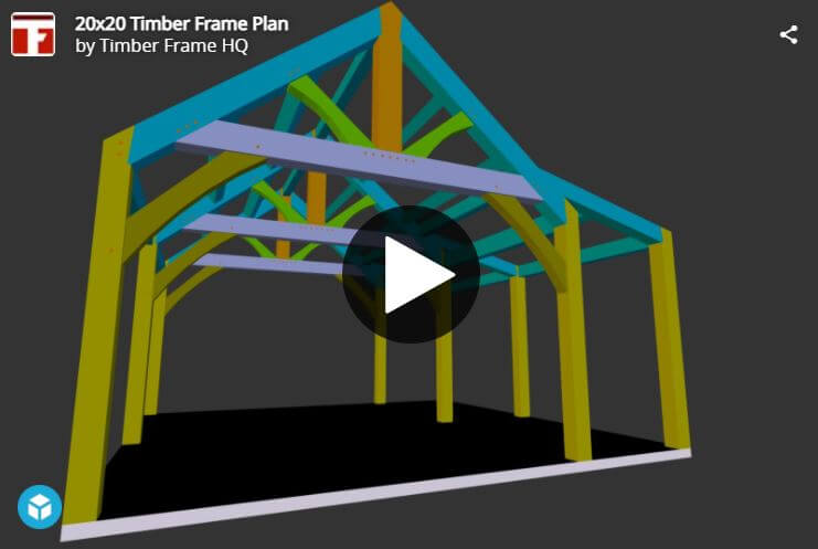 20x20 Timber Frame Plan - Timber Frame HQ