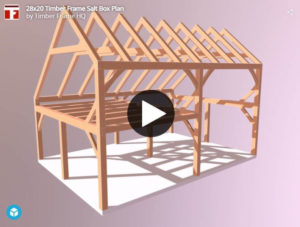 28x20 Saltbox Plan - Timber Frame HQ