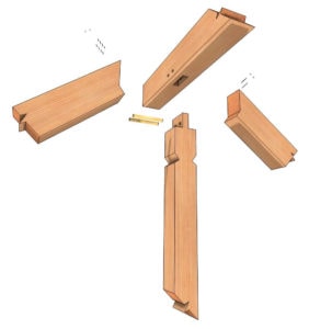 King Post Top Joinery - Timber Frame HQ