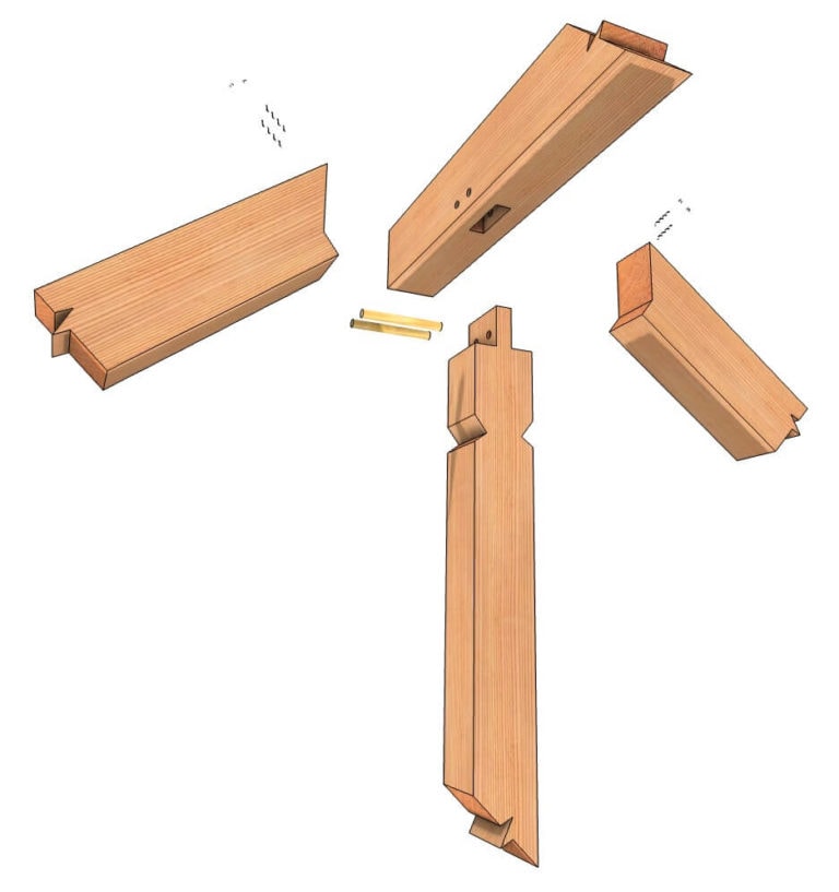 King Post Top Joinery - Timber Frame HQ