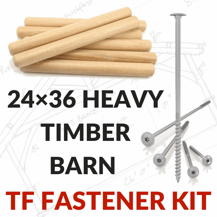 24×36 Heavy Timber Barn Fastener Kit - Timber Frame HQ