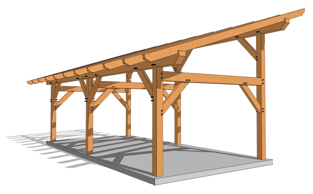 14x30 Timber Frame Shed Barn
