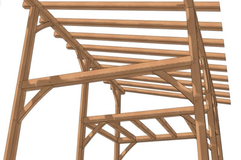 16×24 Shed Roof with Loft - Timber Frame HQ