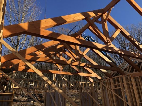 Big Woods Timber Frames Douglas Fir Trusses - Timber Frame HQ