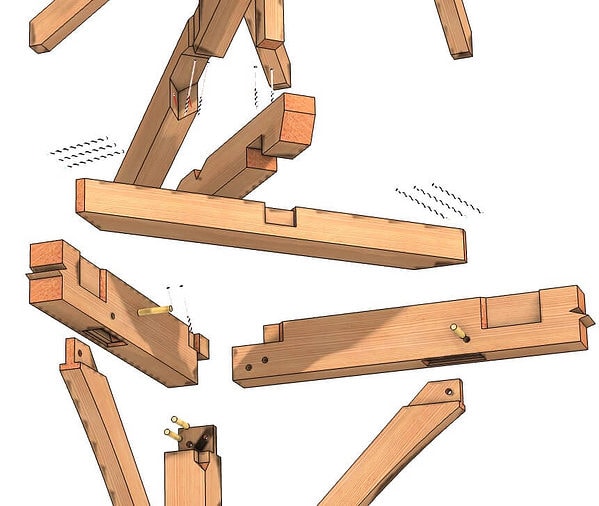Dragon Brace Assembly - Timber Frame HQ