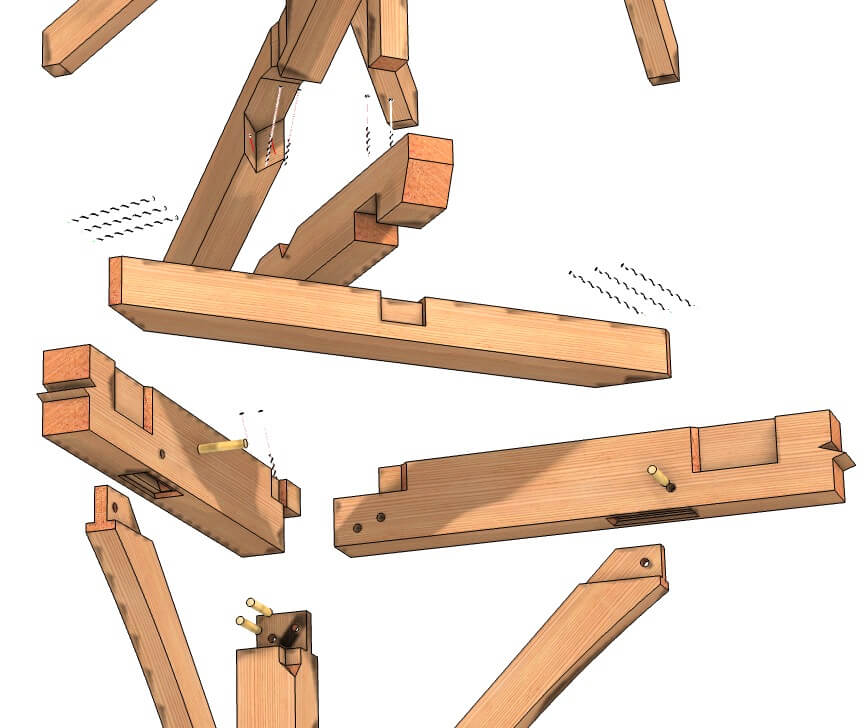 Dragon Brace Assembly - Timber Frame HQ