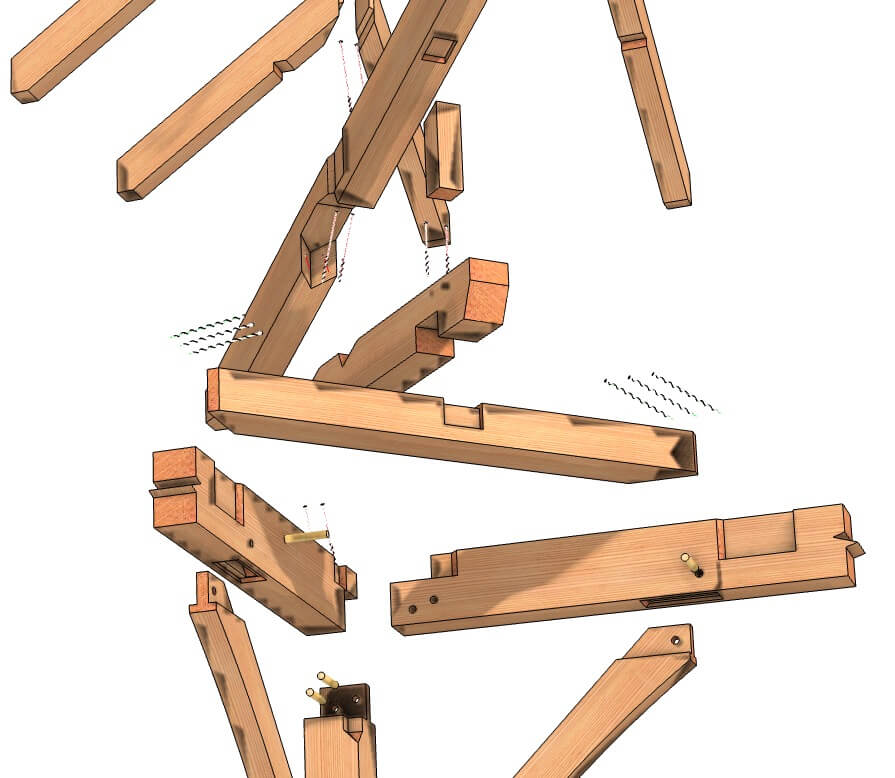Dragon Brace Assembly - Timber Frame HQ