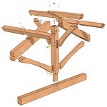 King Post Assembly - Timber Frame HQ