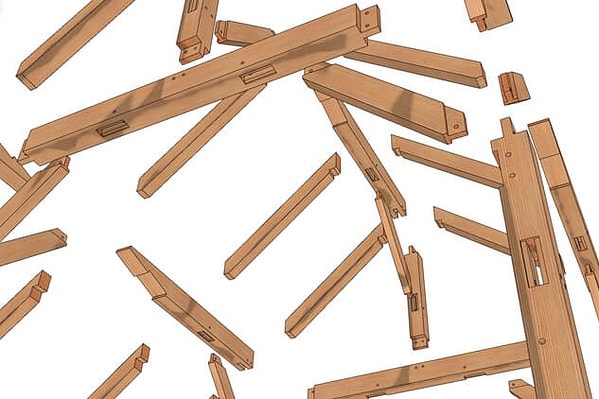 30×36 Heavy Timber Barn Home - Timber Frame HQ