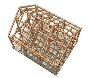 30×36 Heavy Timber Barn Home - Timber Frame HQ