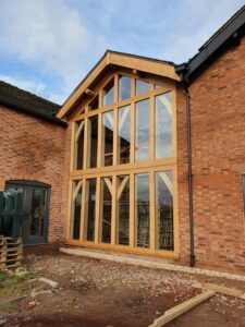 Teasel Oak Gable Frame - Timber Frame HQ
