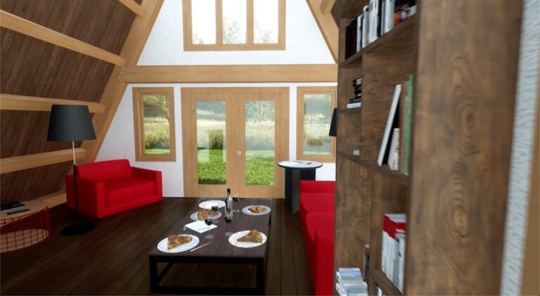 24×36 A Frame Cabin - Timber Frame HQ