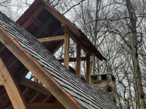 Leiper's Creek Timber Frames White Oak Cruck - Timber Frame HQ