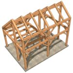 18×24 Saltbox Cabin - Timber Frame HQ