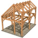 18×24 Saltbox Cabin - Timber Frame HQ