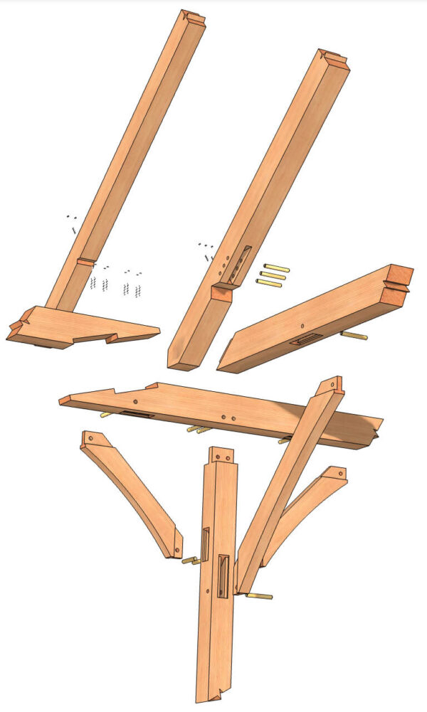 King Post Truss to Plate Connection - Timber Frame HQ