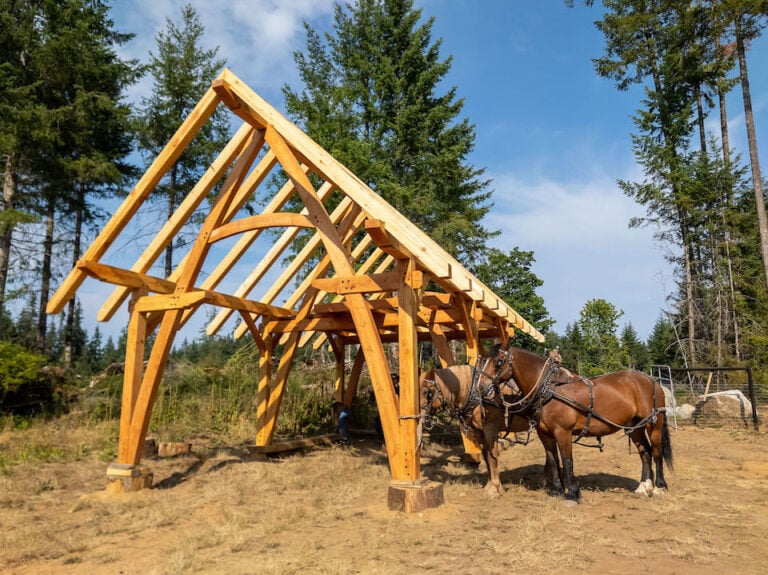 16×24 Cruck Timber Frame Plan - Timber Frame HQ