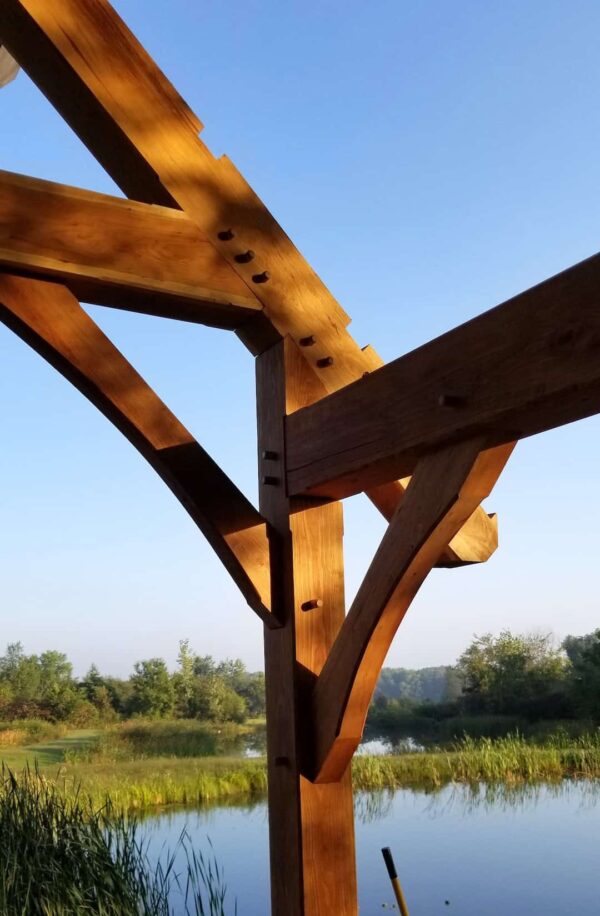 12×16 King Post Timber Frame Plan - Timber Frame HQ