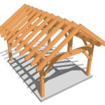 14x18 Heavy Timber Pavilion - Timber Frame HQ