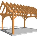14x18 Heavy Timber Pavilion - Timber Frame HQ
