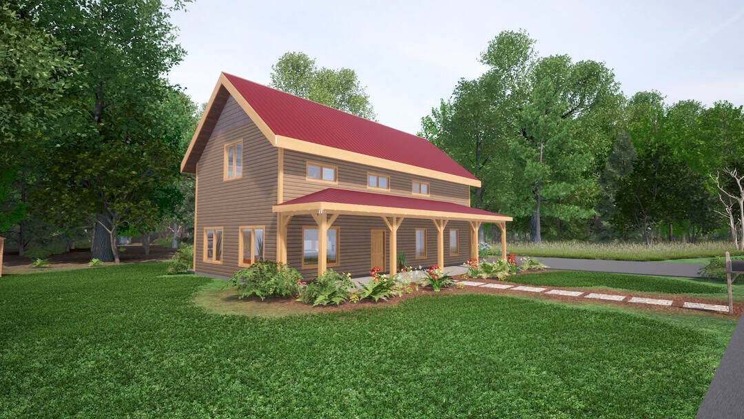 24×48 Timber Frame Barndominium - Timber Frame HQ