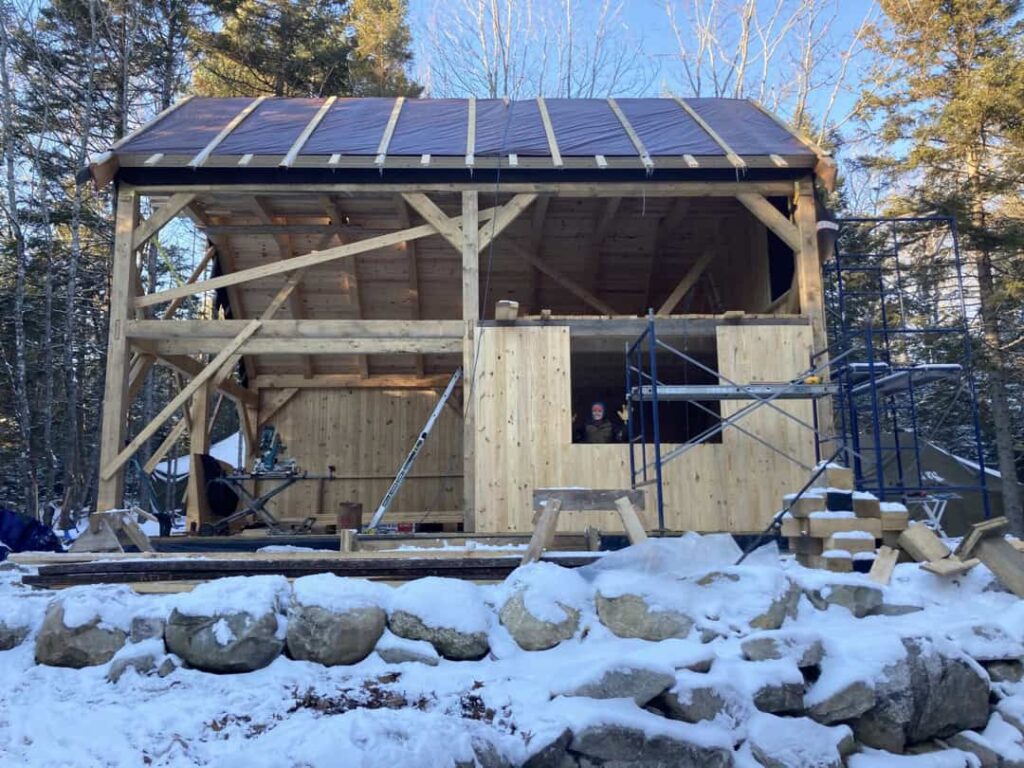 28×20 Timber Frame Saltbox - Timber Frame HQ