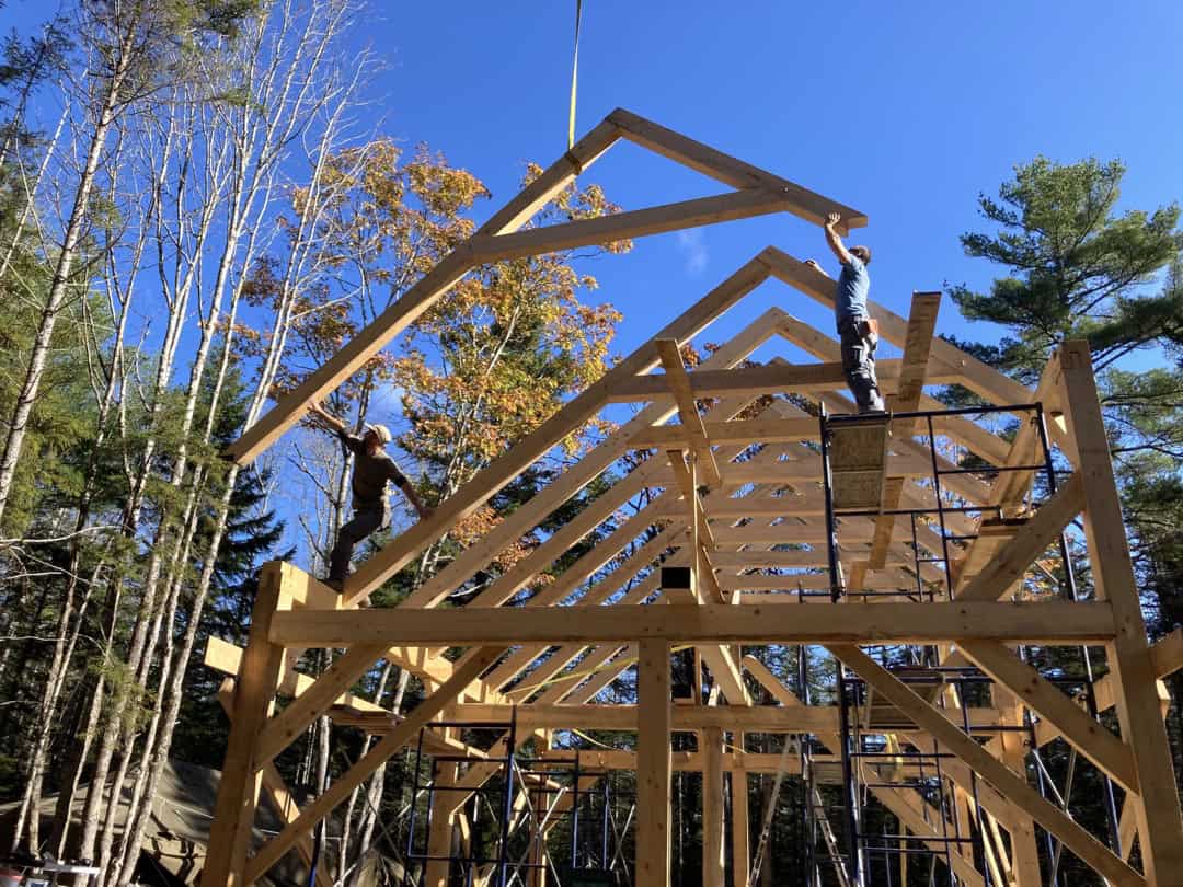 28×20 Timber Frame Saltbox - Timber Frame HQ