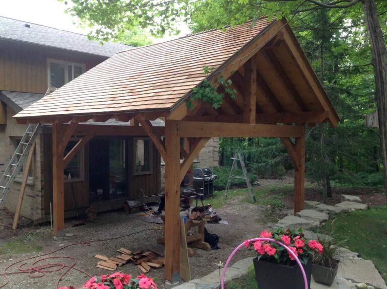 12x16 Timber Frame Porch