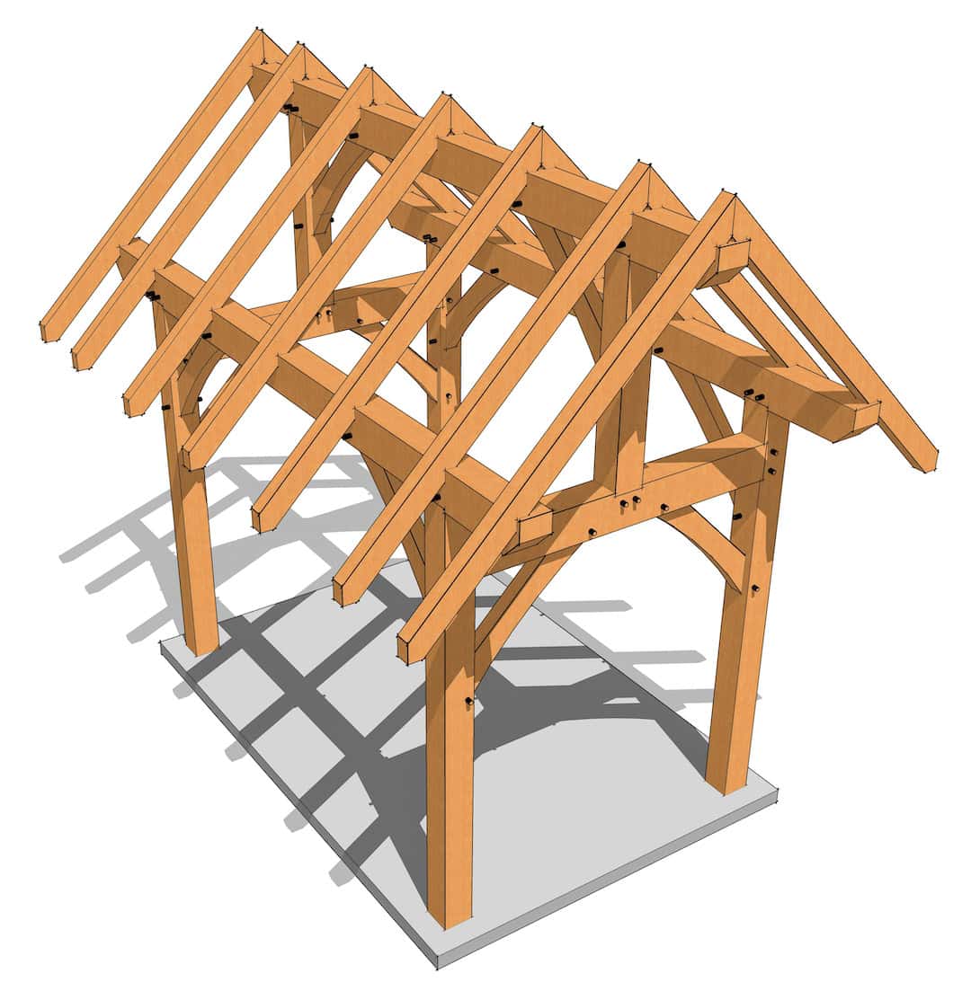 8x12 Shed Plan - Timber Frame HQ