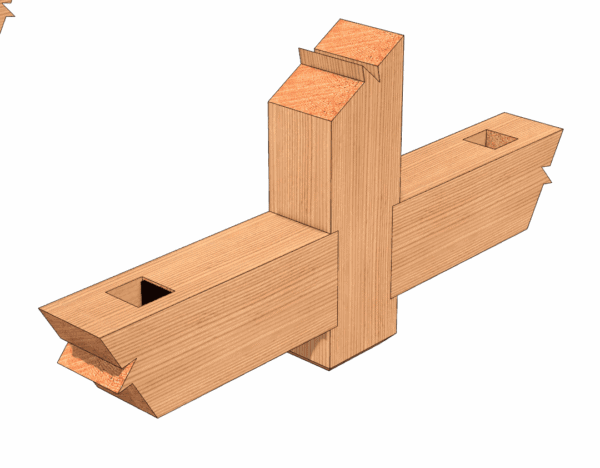 King Post to Tie Beam with All-thread and Bolts - Timber Frame HQ