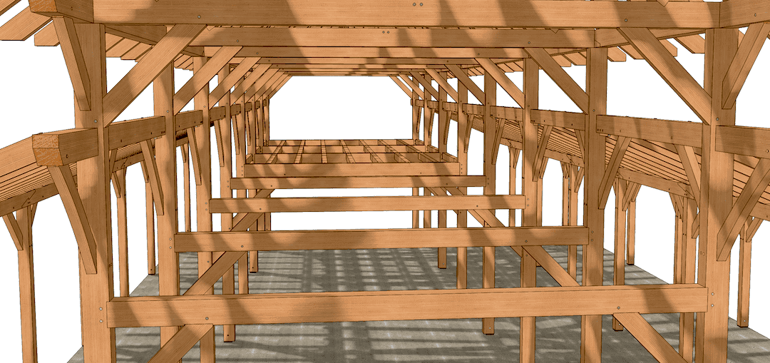 50x90 Timber Frame Barn - Timber Frame HQ