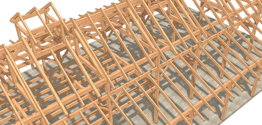 50x90 Timber Frame Barn - Timber Frame HQ