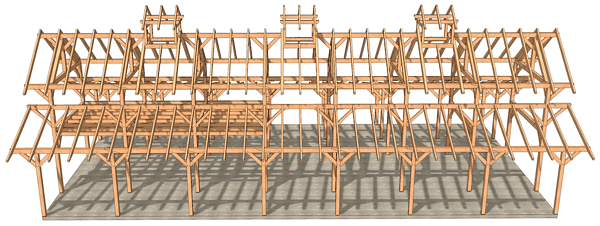 50x90 Timber Frame Barn - Timber Frame HQ