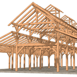 50x90 Timber Frame Barn - Timber Frame HQ