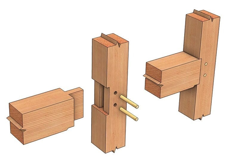 Fully Housed Mortise and Tenon Joints - Timber Frame HQ