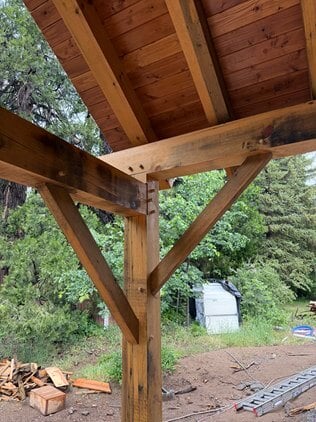 Stevenson Mixed Species Porch - Timber Frame HQ